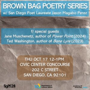 SDPF24: Brown Bag Poetry Series at San Diego Civic Center Concourse ...